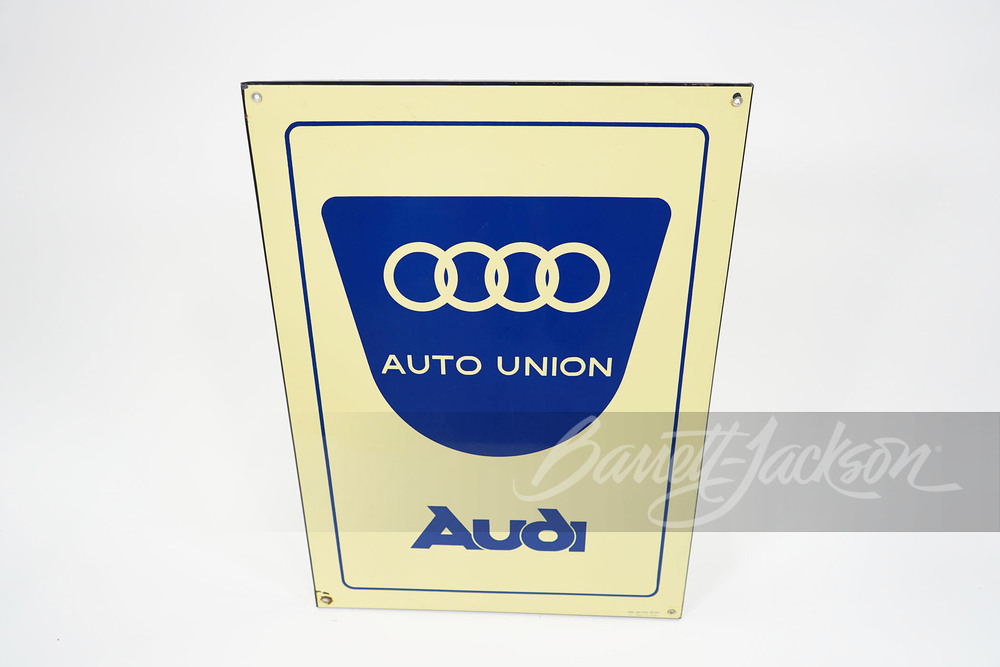 1960S AUTO UNION AUDI PORCELAIN SIGN