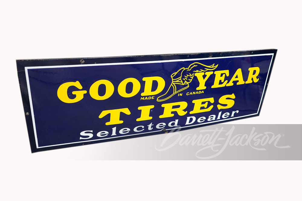 1940S GOODYEAR SELECTED DEALER PORCELAIN SIGN