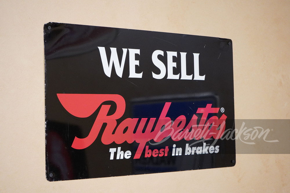 WE SELL RAYBESTOS BRAKES TIN SIGN