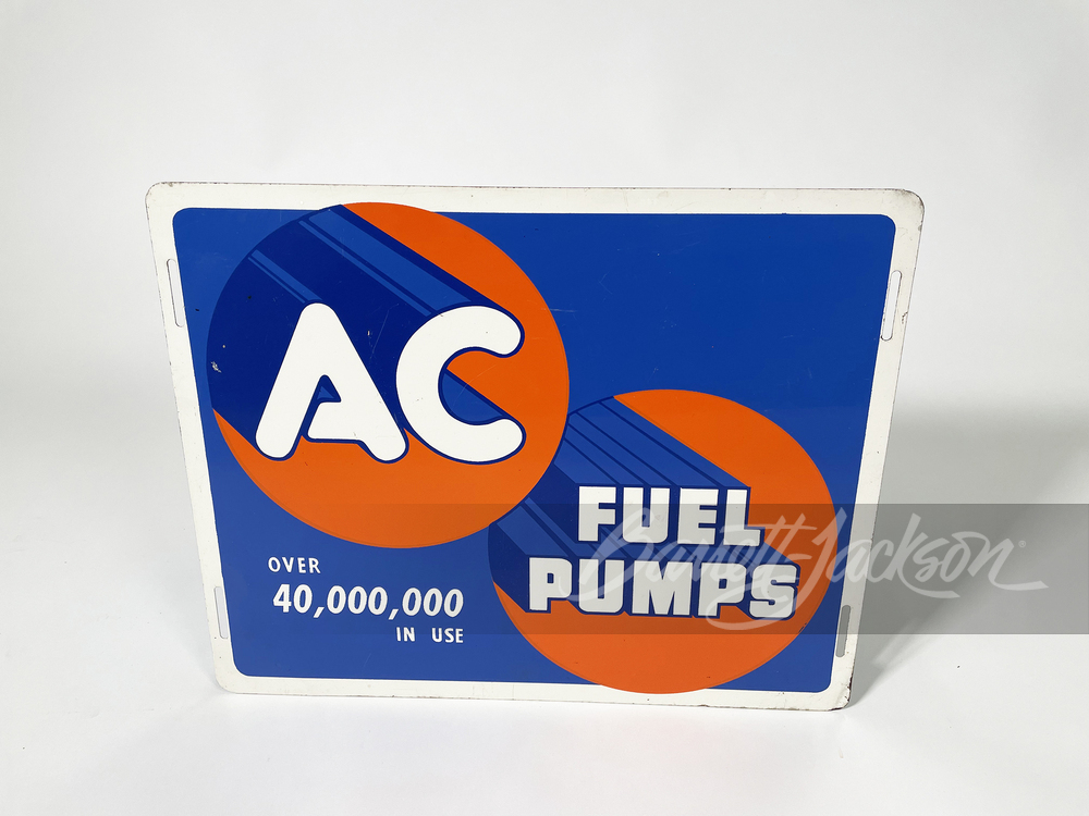 1940S AC FUEL PUMPS TIN SIGN - Front 3/4 - 260931