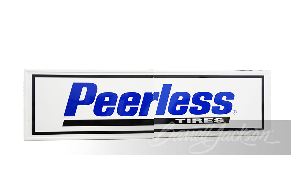 LARGE PEERLESS TIRES TWO-PIECE SIGN