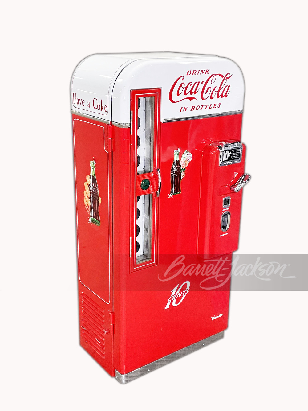 1950S COCA-COLA VENDO 81 COIN-OPERATED SODA MACHINE - Front 3/4 - 260965