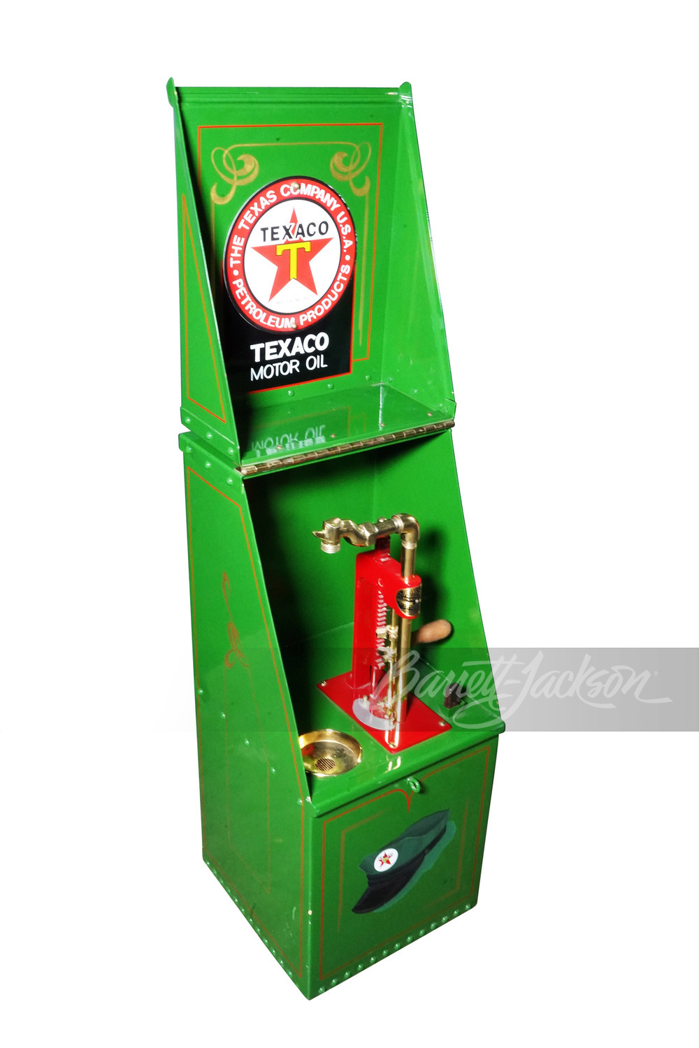 CIRCA LATE TEENS TEXACO OIL BOWSER HAND-CRANK OIL DISPENSER C