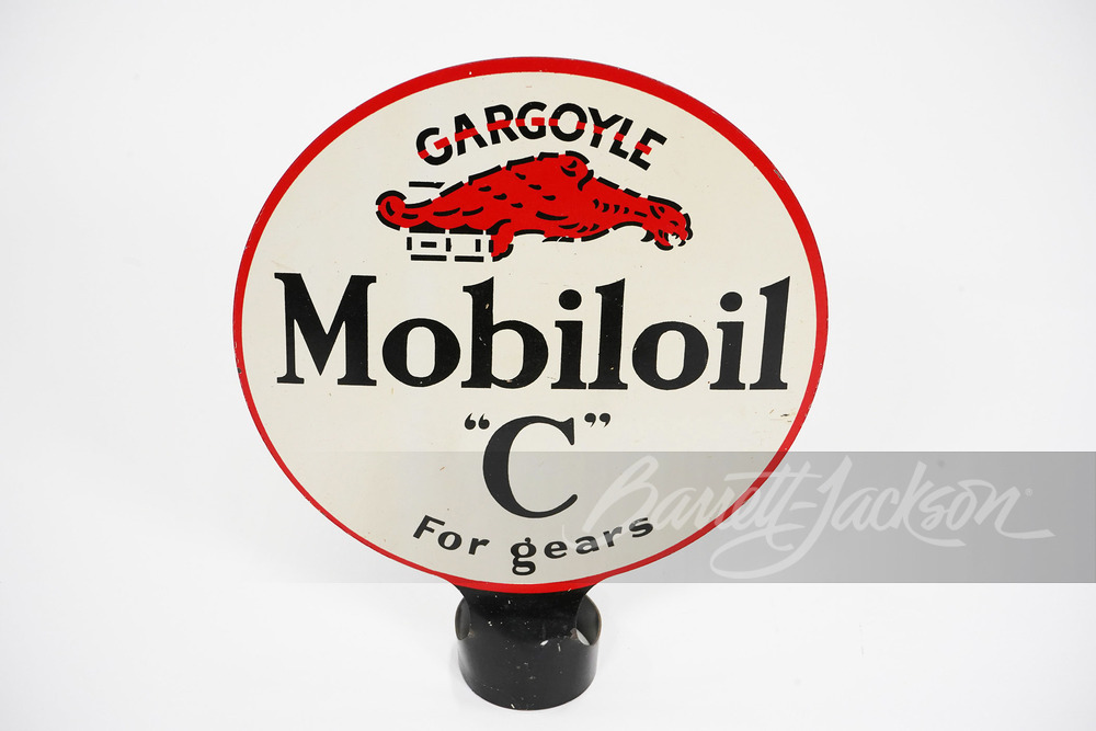 CIRCA 1920S-EARLY '30S GARGOYLE MOBILOIL 'C' TIN LUBESTER PAD