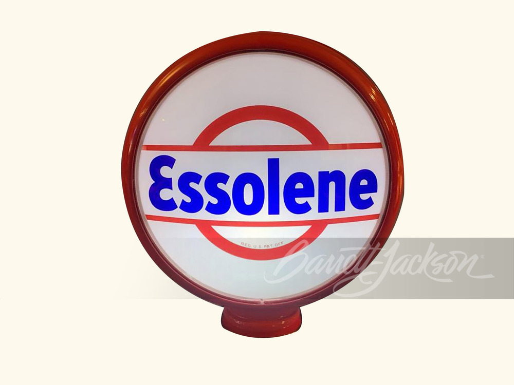 CIRCA 1930S ESSOLENE GASOLINE GAS PUMP GLOBE - Front 3/4 - 264610