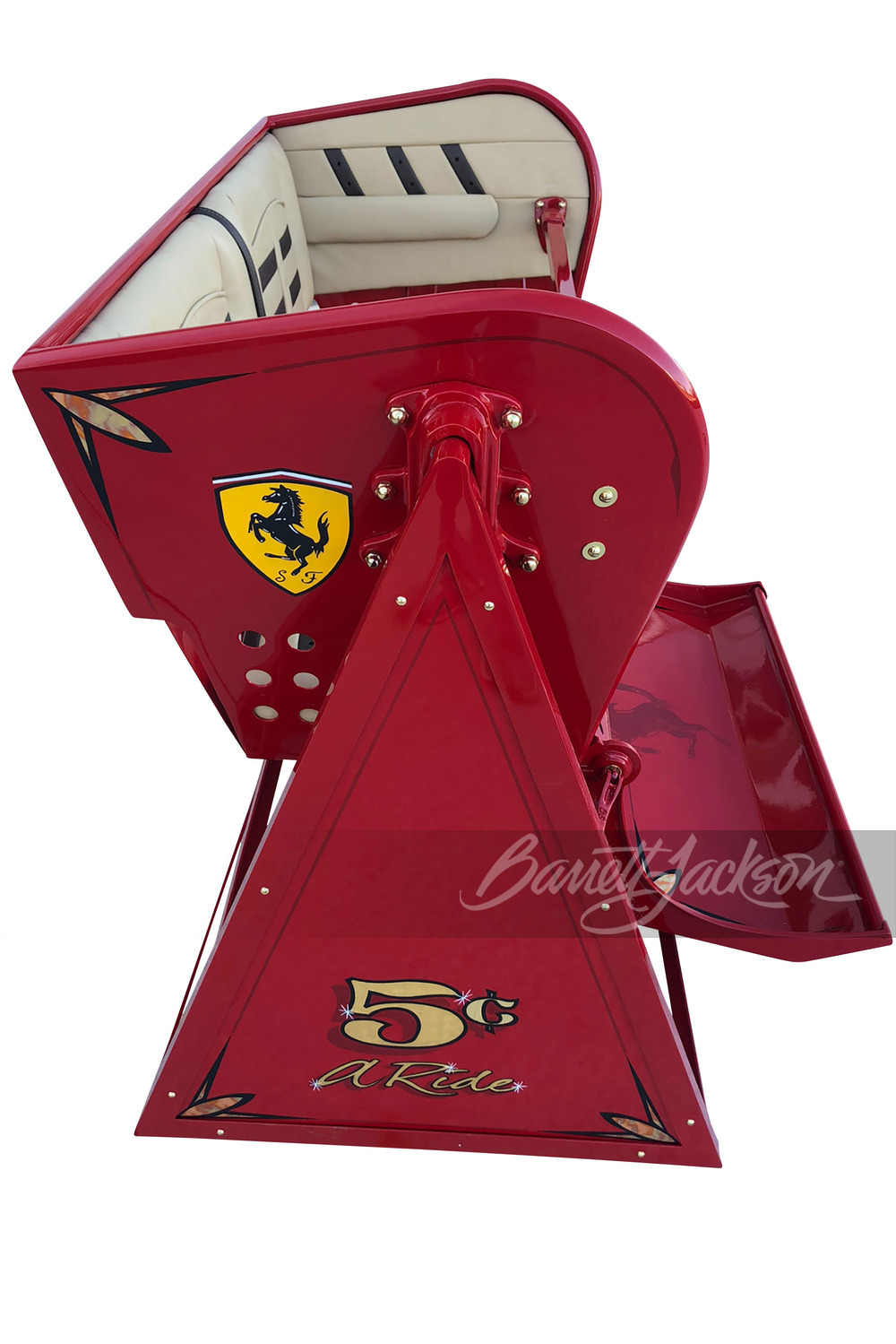 CUSTOM-MADE FERRIS WHEEL SEAT IN FERRARI REGALIA - Front 3/4 - 264858