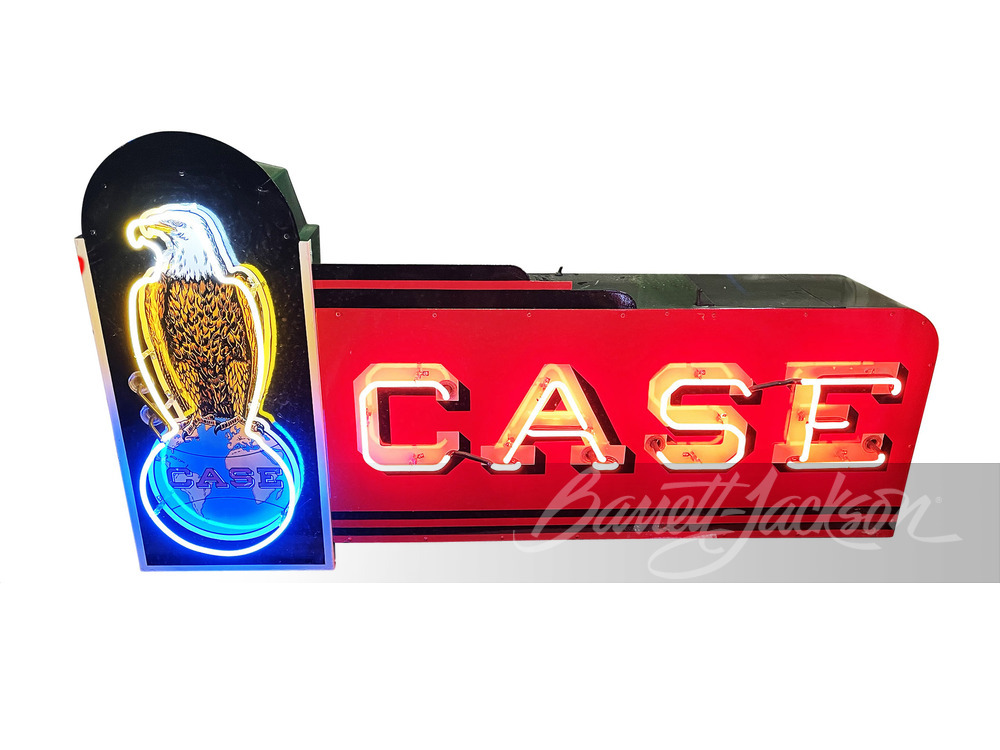 ADDENDUM - STUNNING 1930S-40S CASE TRACTORS SINGLE-SIDED NEON