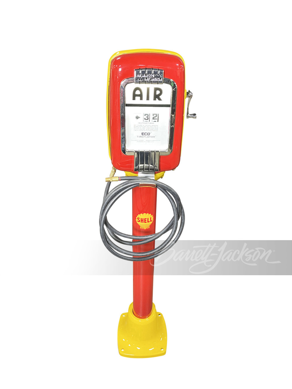 1940S-50S SHELL OIL ECO AIR METER TIRE INFLATOR