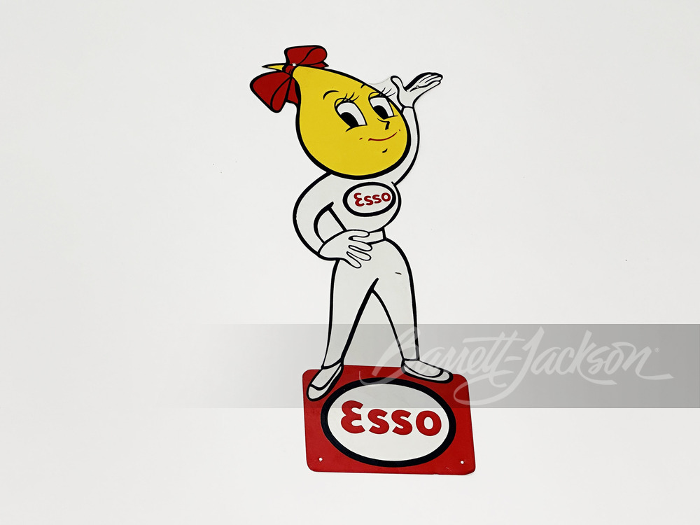 1963 ESSO 'HAPPY THE DROPLET GIRL' TIN SIGN