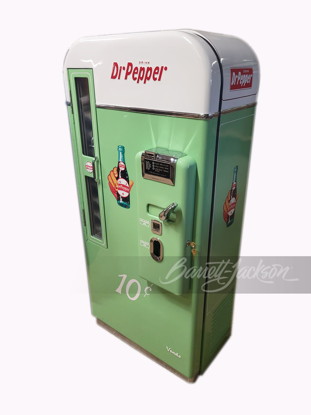 1950S DR PEPPER VENDO 81 MODEL B SODA MACHINE - Front 3/4 - 270458