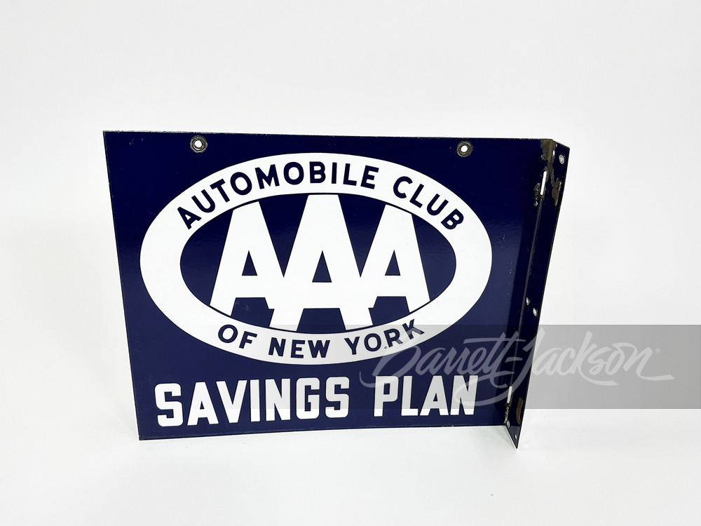 1940S-1950S AAA AUTOMOBILE CLUB OF NEW YORK SAVINGS PLAN TIN