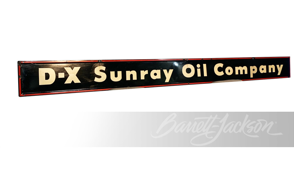 1930S-40S DX SUNRAY OIL COMPANY PORCELAIN SIGN 1930S-40S DX SUNRAY OIL COMPANY PORCELAIN SIGN
