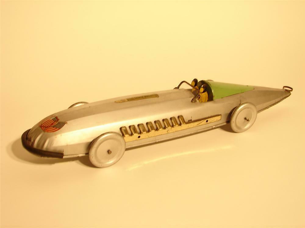 Streamlined 1930s Buffalo Manufacturing Silver Bullet Racer.