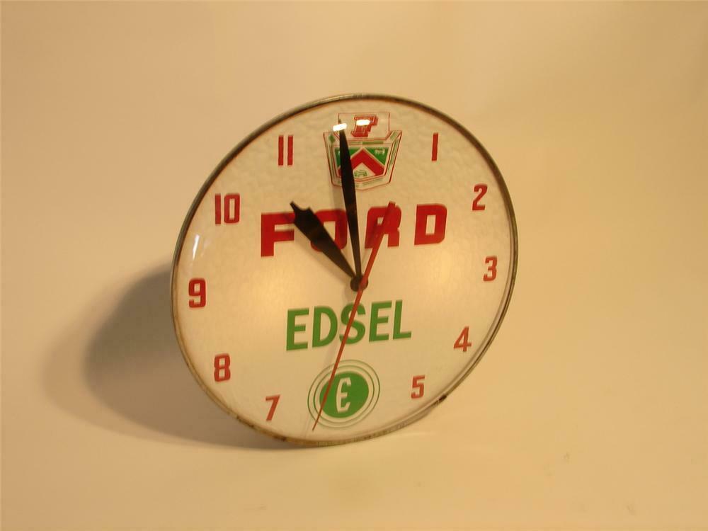 Scarce 1950s Ford Edsel light-up dealership clock.