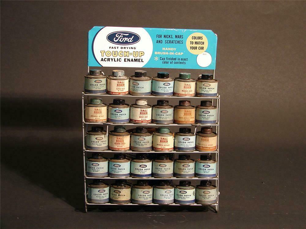 1960s Ford Touch-Up service department counter-top display wi
