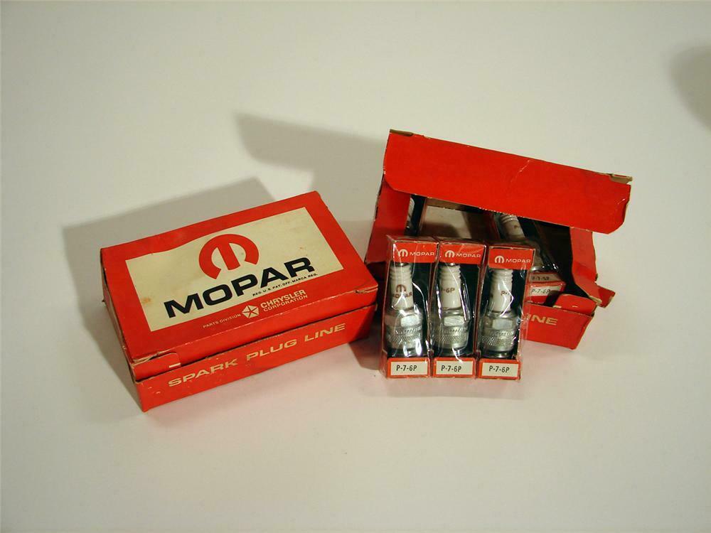 Lot of two N.O.S. Mopar Spark Plug boxes. Still full and unu
