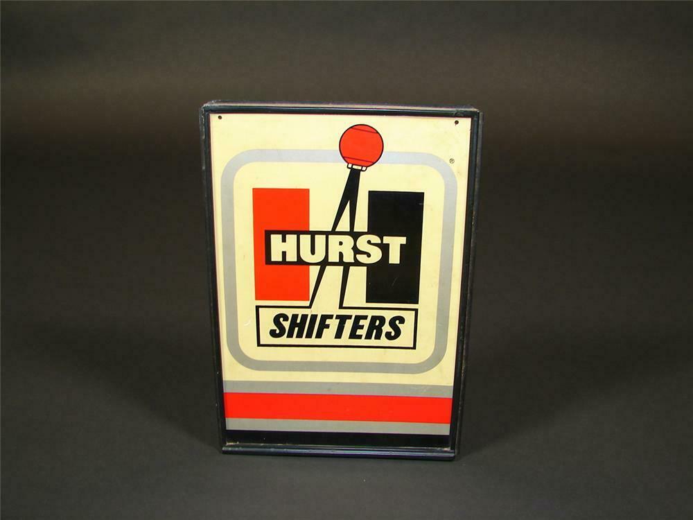 1960s Hurst Shifters store display sign.