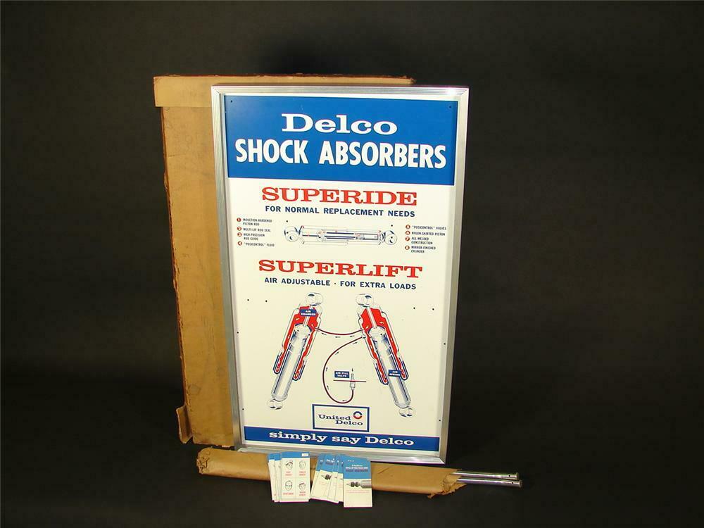 N.O.S. 1963 Delco Shock Absorbers dealership display still in the ...