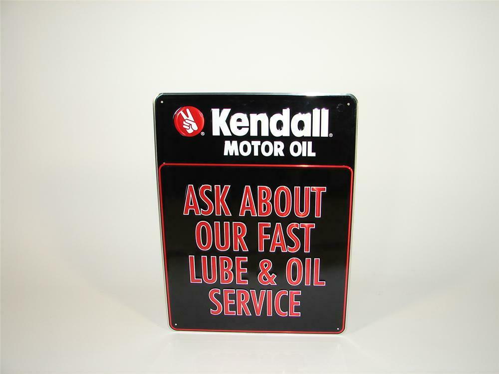 N.O.S. Kendall Motor Oil 'Fast Lube Service' single-sided tin