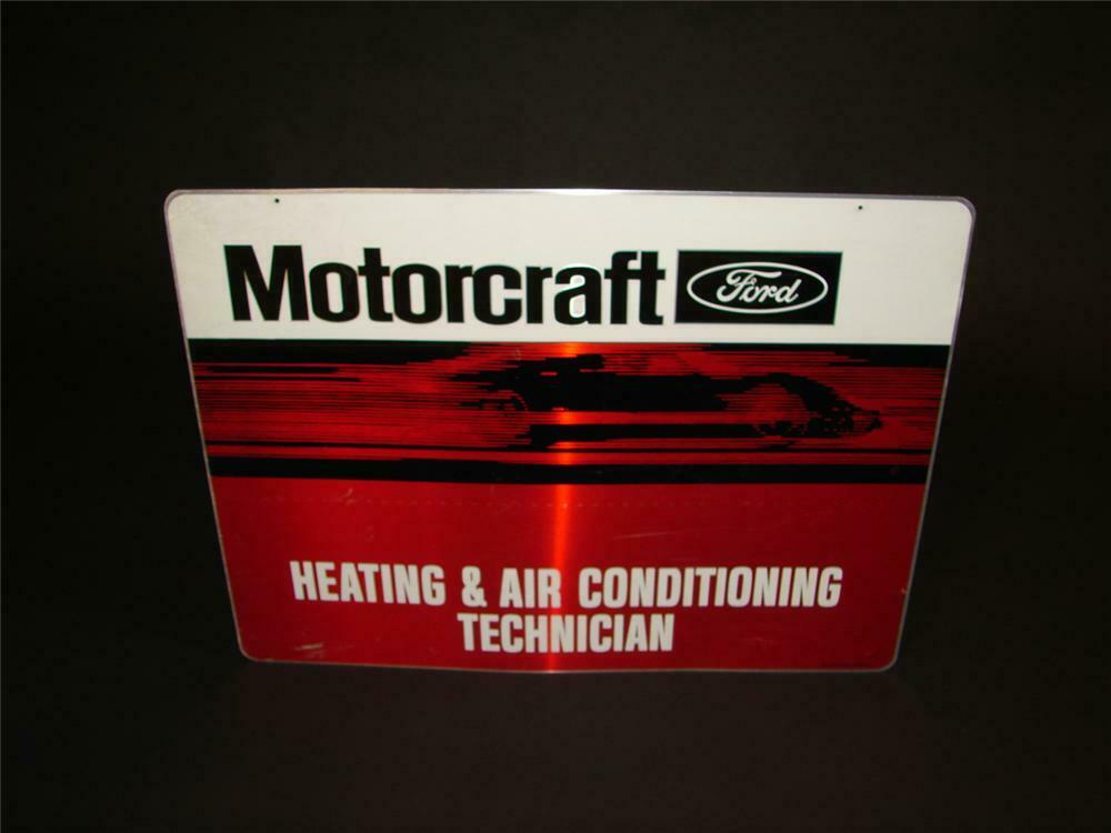 1970s Ford Motorcraft single-sided tin garage sign with GT-40