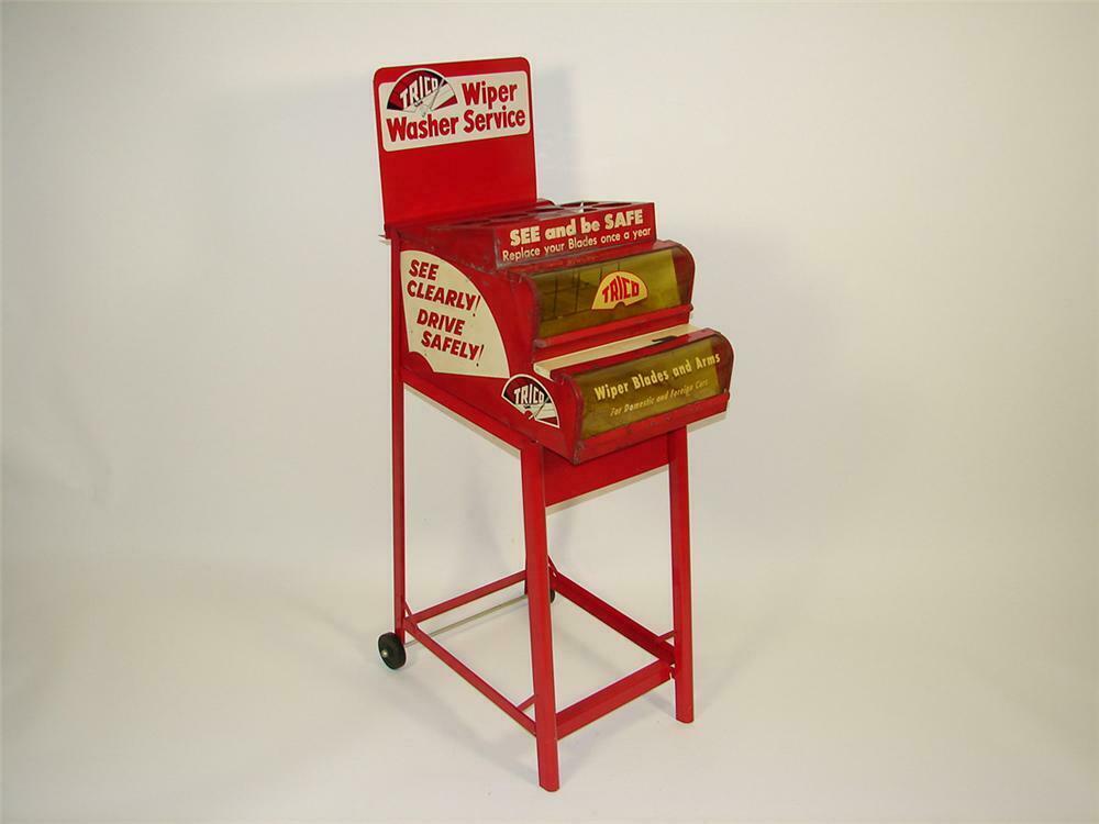 1950s Trico windshield-washer service garage display cabinet