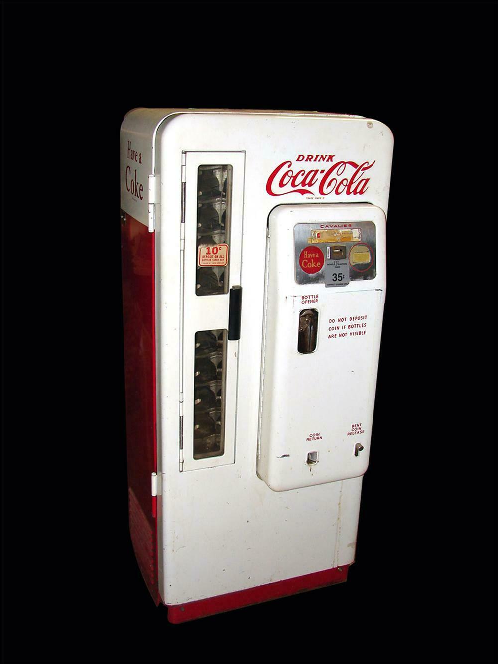 All original 1950s Coca-Cola Cavalier model #72 ten cent coin-operated ...