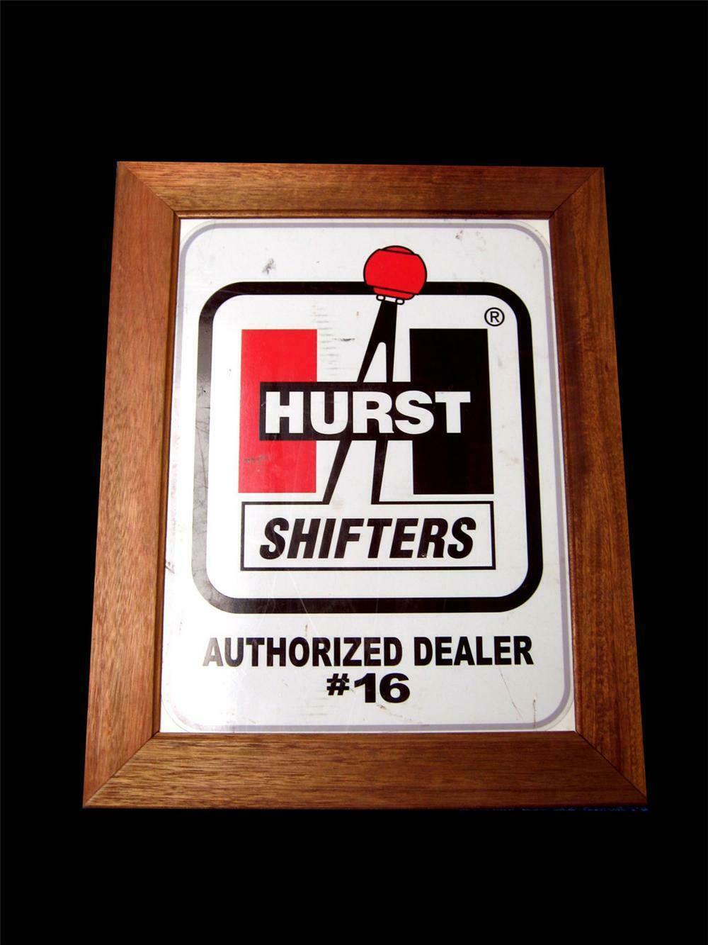 Hard to find 1960s Hurst Shifters Authorized Dealer sign with