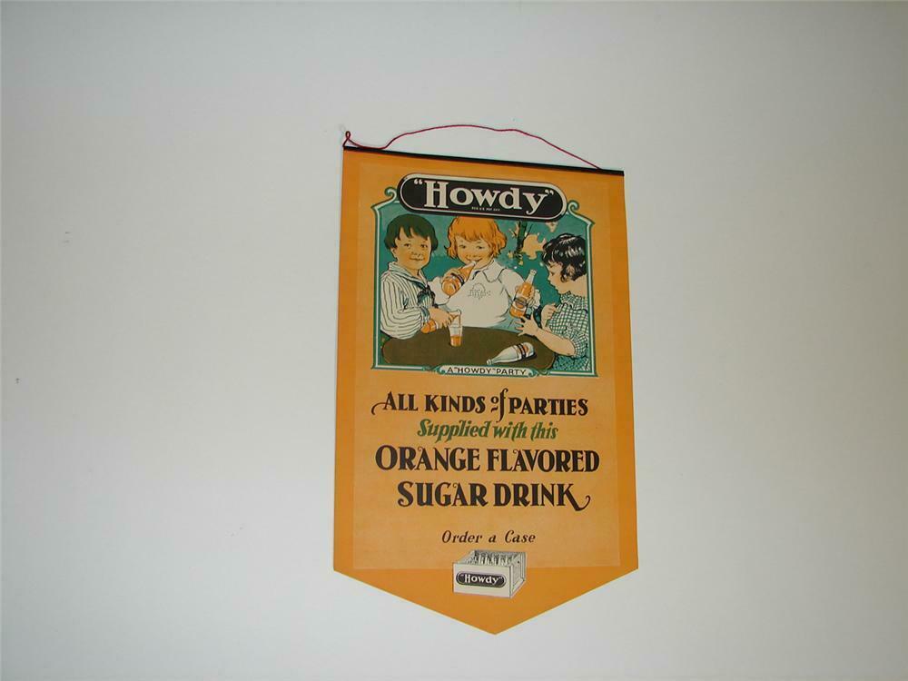 Outstanding N.O.S. 1928 Howdy Orange Soda general store poste
