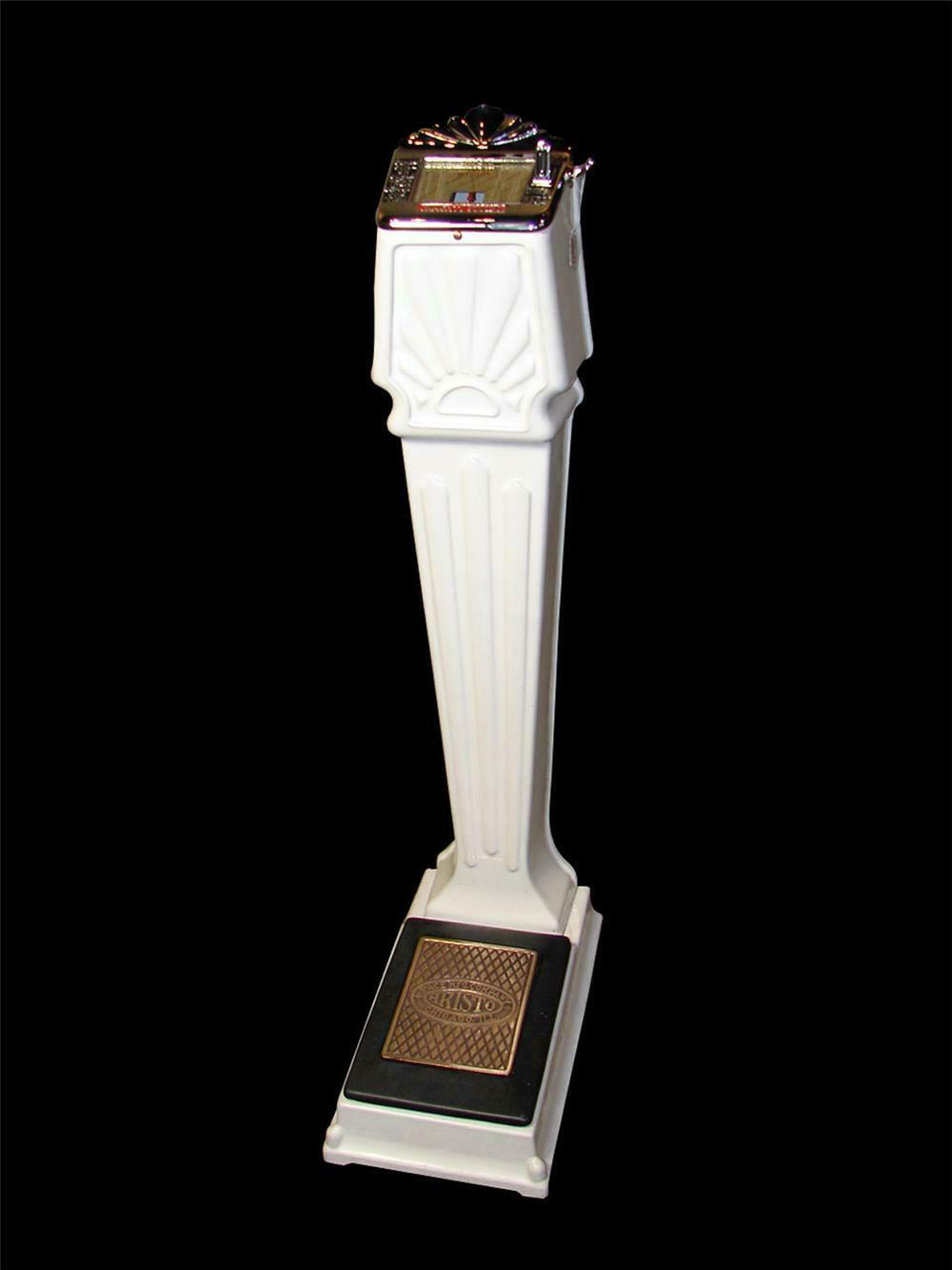 Sharp art deco influenced 1930s Pace Artisto coin-operated penny scale ...