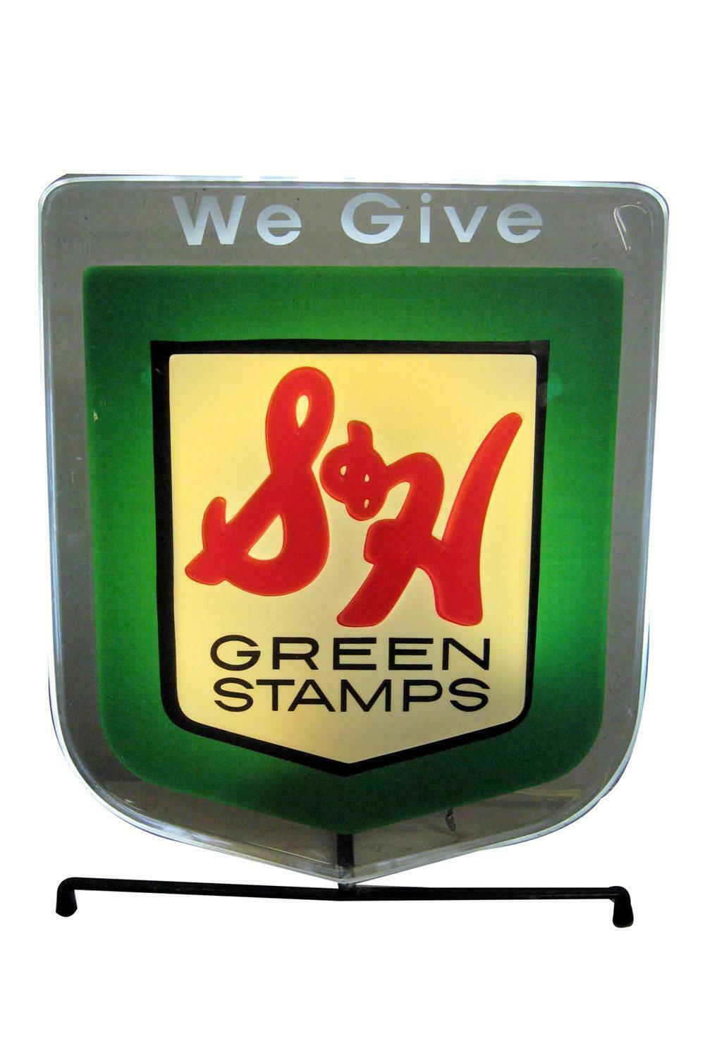 1960s S&H Green Stamps light up counter-top service station s