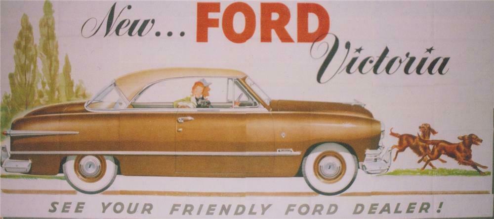 Magnificent N.O.S. 1951 Ford Victoria Automobiles roadside bi
