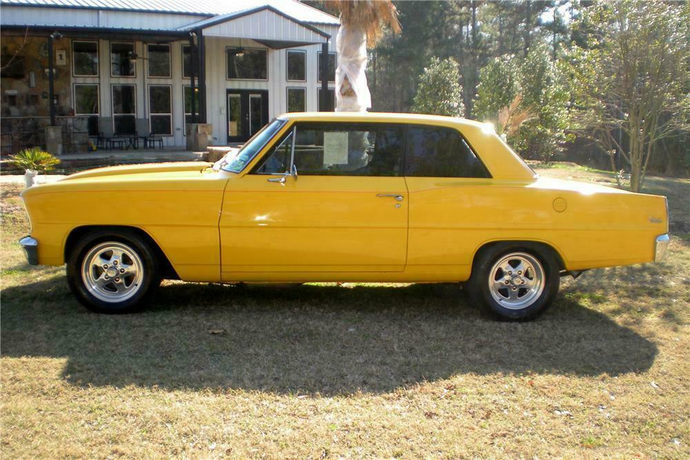 1966 CHEVROLET NOVA CUSTOM 2 DOOR HARDTOP - Side Profile - 101711