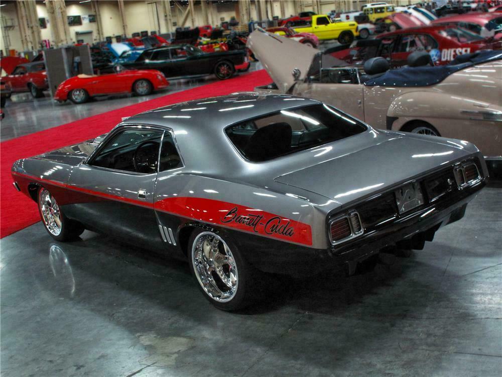 1971 PLYMOUTH CUDA CUSTOM 2 DOOR HARDTOP - Rear 3/4 - 113131