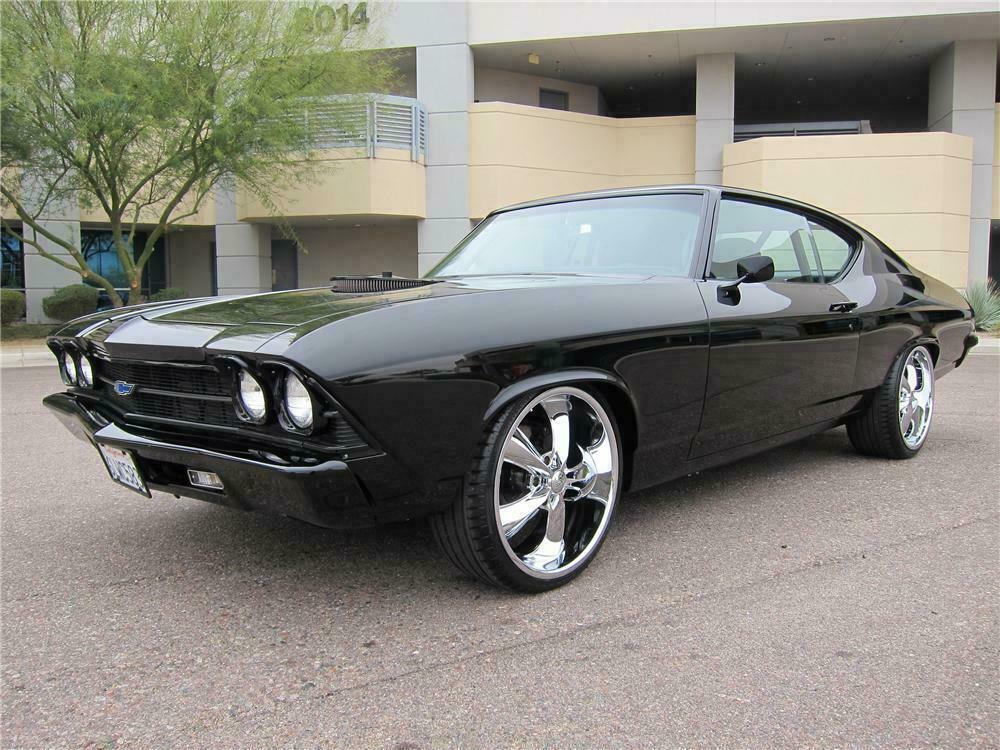 1969 CHEVROLET CHEVELLE CUSTOM 2 DOOR - Front 3/4 - 117201
