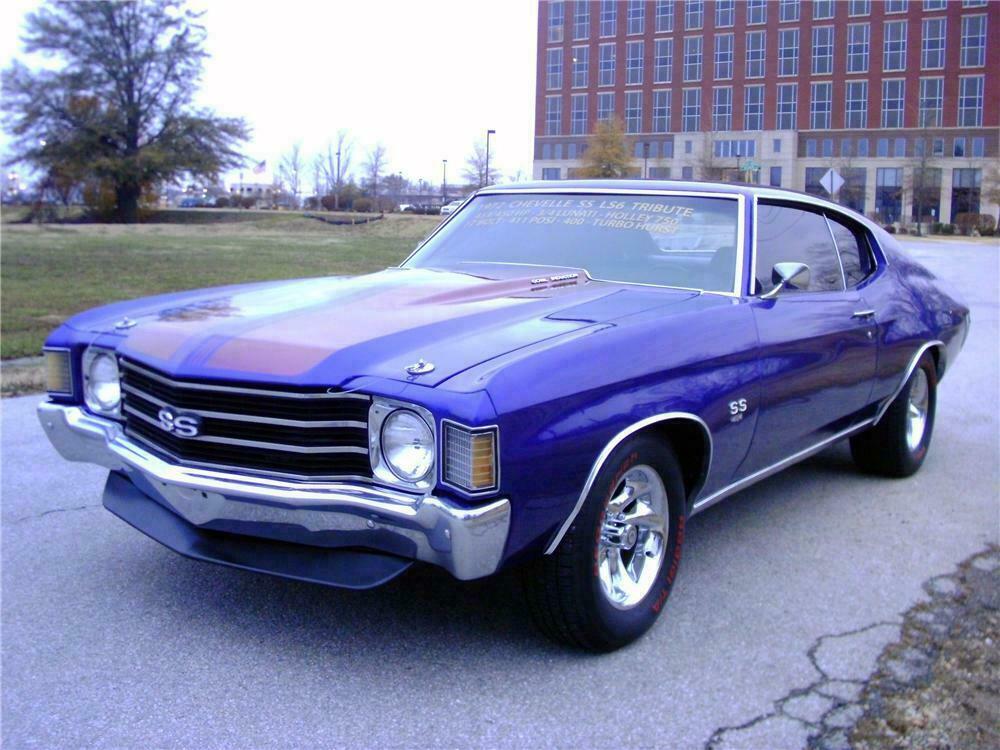 1972 CHEVROLET CHEVELLE CUSTOM 2 DOOR HARDTOP