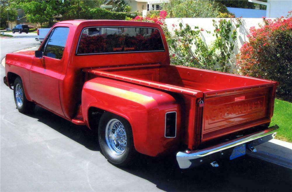 1976 CHEVROLET SHORT BED CUSTOM PICKUP - Rear 3/4 - 130358