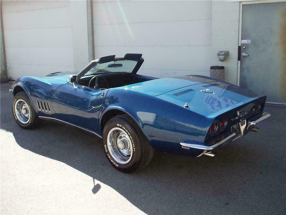 1968 CHEVROLET CORVETTE CONVERTIBLE - Rear 3/4 - 130411