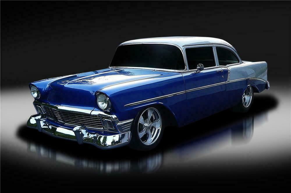 1956 CHEVROLET 210 CUSTOM 2 DOOR SEDAN - Front 3/4 - 130426