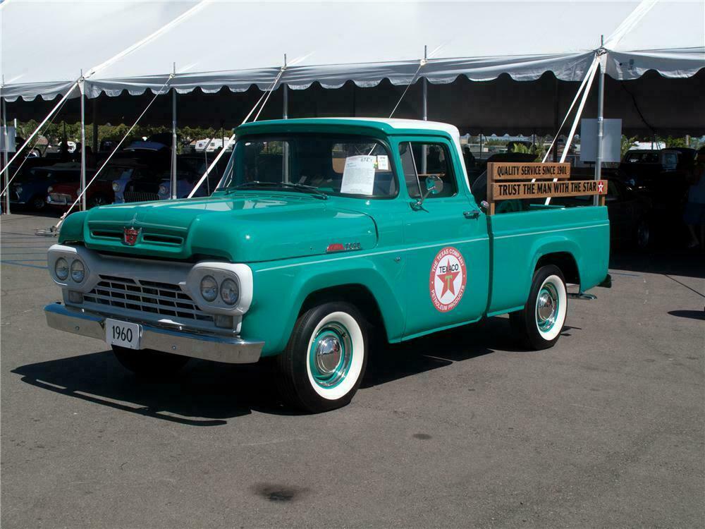 1960 FORD F-100 CUSTOM PICKUP - Front 3/4 - 131000