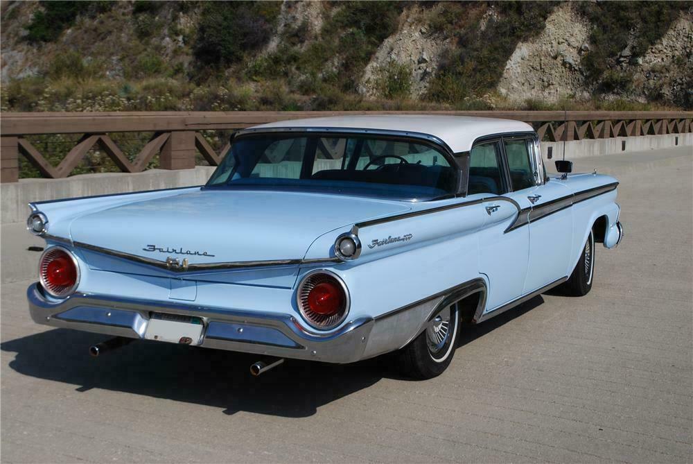 1959 FORD FAIRLANE 500 4 DOOR SEDAN - Rear 3/4 - 131036