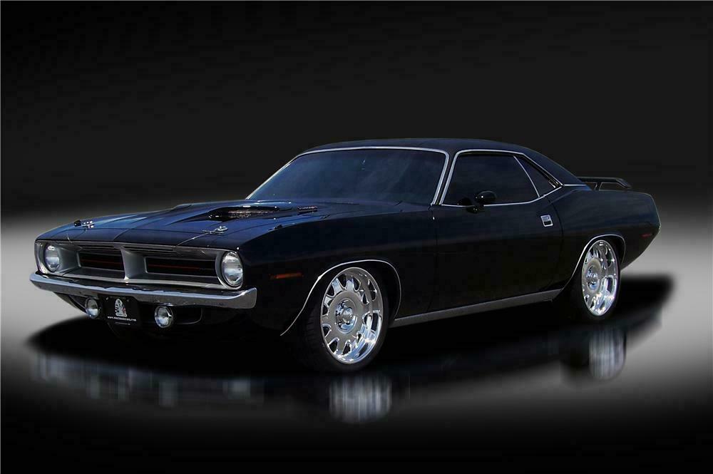 1970 PLYMOUTH CUDA CUSTOM 2 DOOR COUPE - Front 3/4 - 132829