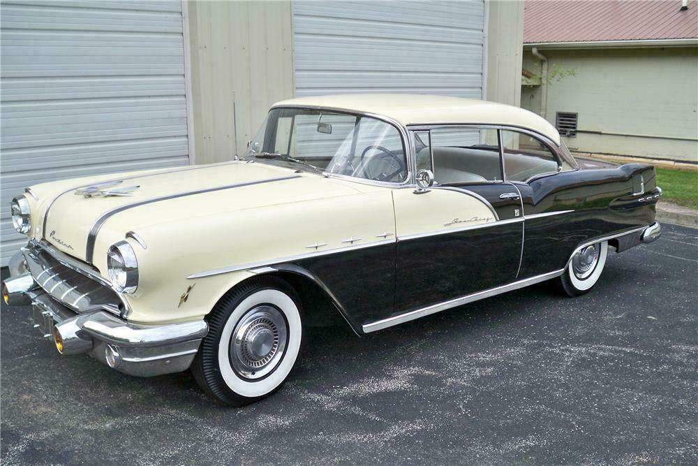 1956 PONTIAC CHIEFTAIN 2 DOOR COUPE - Side Profile - 137723