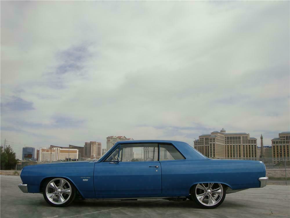 1965 CHEVROLET CHEVELLE MALIBU CUSTOM 2 DOOR COUPE - Side Profile - 139040