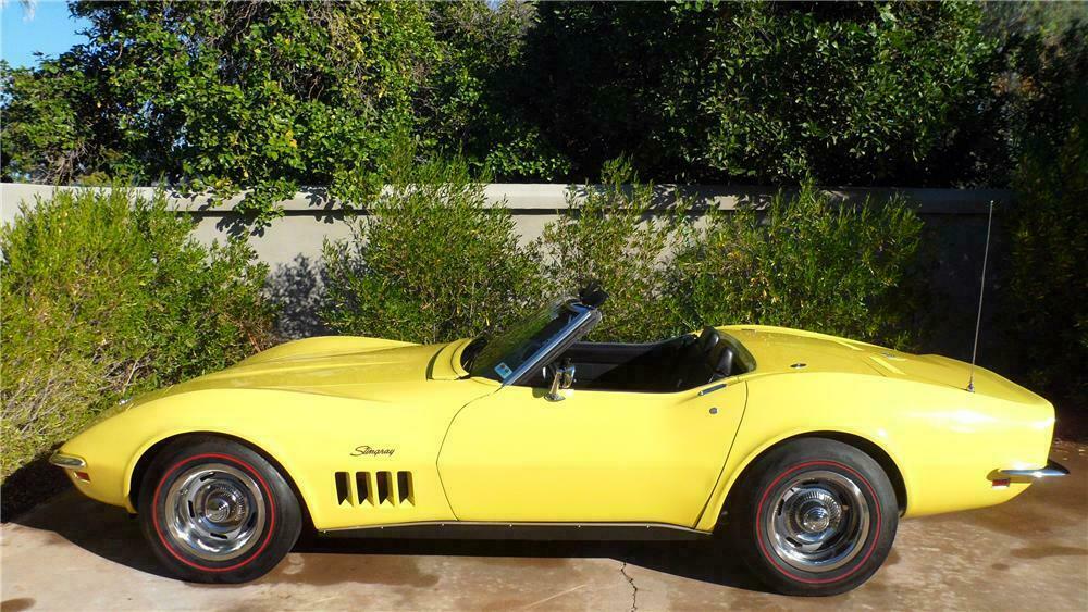 1969 CHEVROLET CORVETTE CONVERTIBLE - Side Profile - 139176