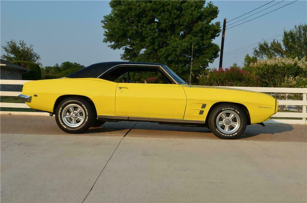 1969 PONTIAC FIREBIRD CUSTOM 2 DOOR COUPE - Side Profile - 154299