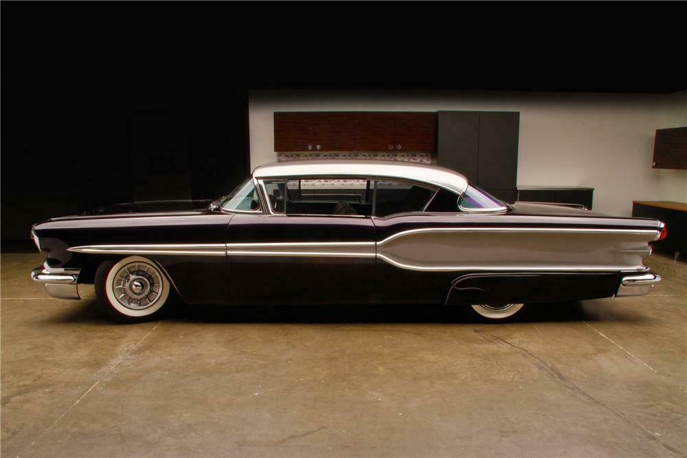 1958 PONTIAC STAR CHIEF CUSTOM 2 DOOR COUPE - Side Profile - 157514