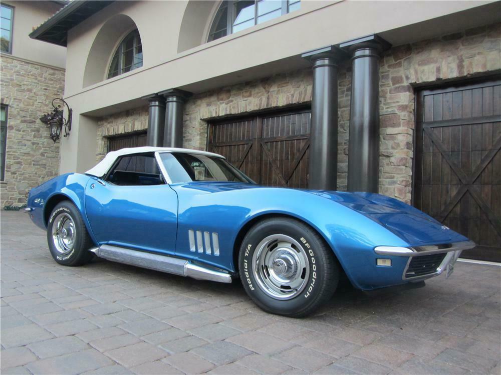 1968 CHEVROLET CORVETTE CONVERTIBLE - Side Profile - 161148