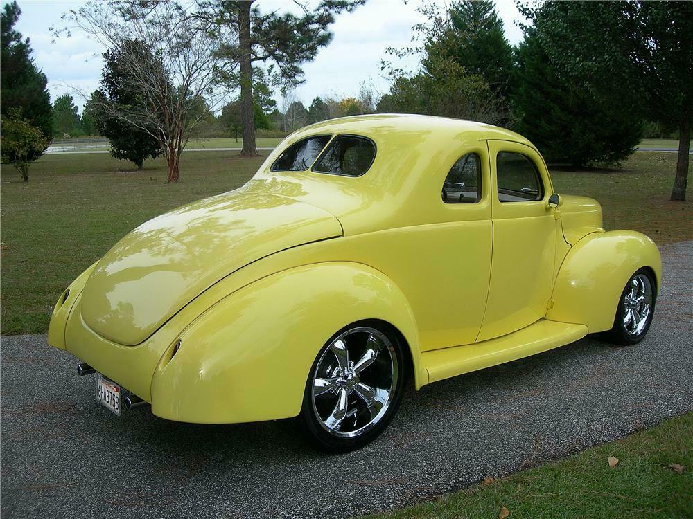 1940 Ford Deluxe Custom 2 Door Coupe Rear 3 4 162436