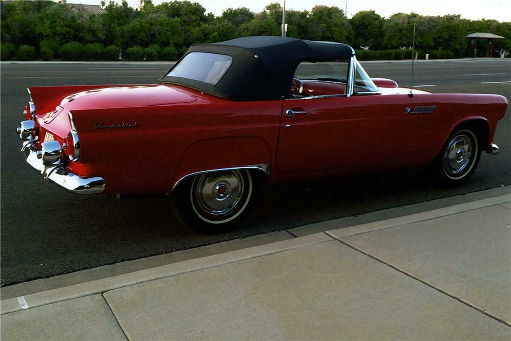 1955 FORD THUNDERBIRD CONVERTIBLE - Rear 3/4 - 163406