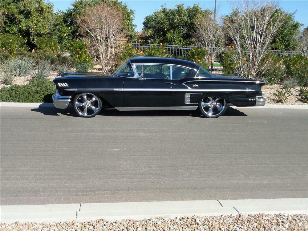 1958 CHEVROLET IMPALA CUSTOM 2 DOOR HARDTOP - Side Profile - 170097